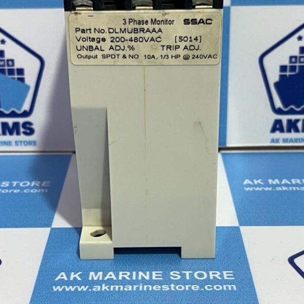 ABB SSAC DLMUBRAAA 3 PHASE VOLTAGE MONITOR - AK MARINE STORE