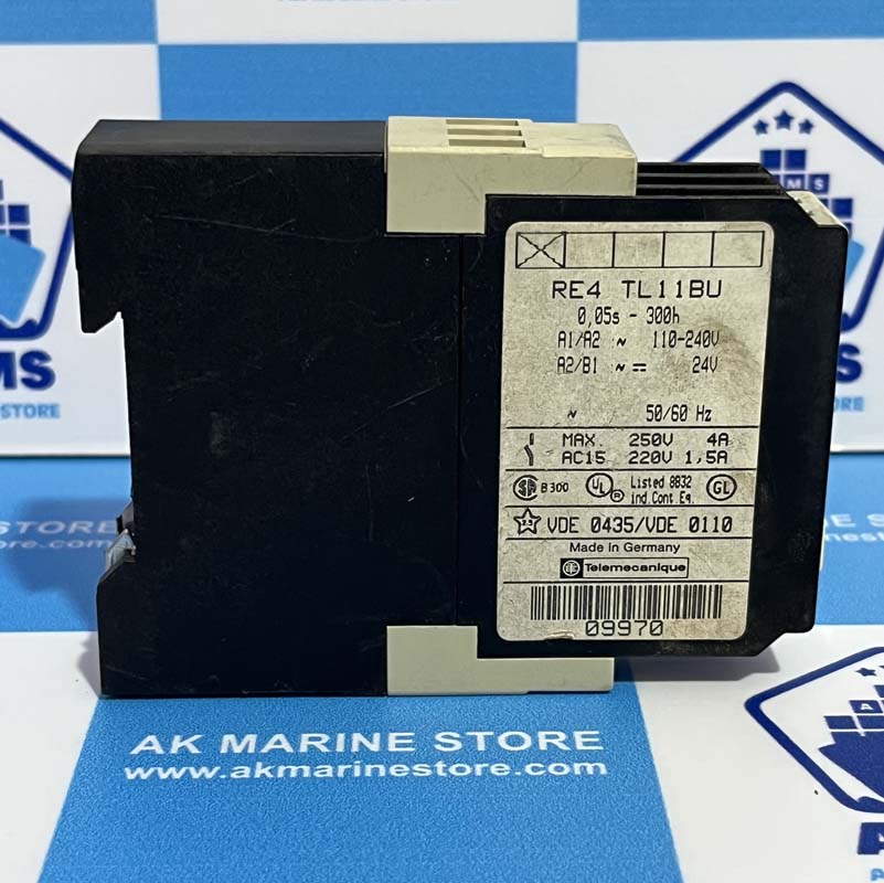 TELEMECANIQUE RE4 TL TIME DELAY RELAY - AK MARINE STORE