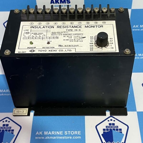 TOYO KEIKI IS-3 INSULATION RESISTANCE MONITOR - AK MARINE STORE