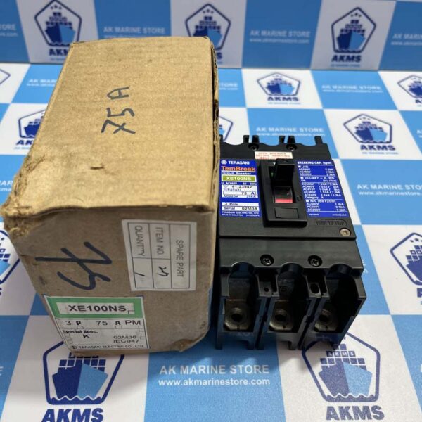 TERASAKI XE100NS 75 AMP CIRCUIT BREAKER - AK MARINE STORE